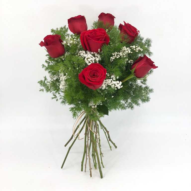 7 rosas rojas – Flores a Domicilio Madrid